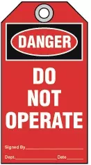 "Do Not Operate" tags Can Prevent Workplace Accidents | Blog