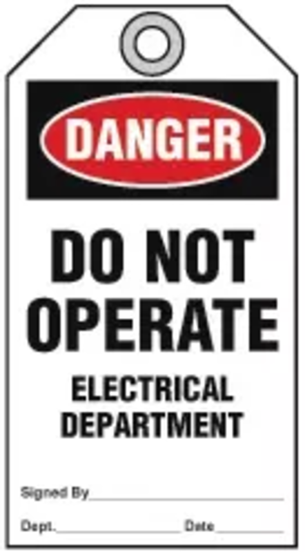 Electrical Tags Ensure the Safety of Workers Operating Machinery | Blog